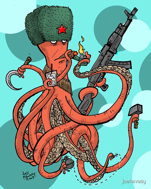 "Russian Spy Octopus" by joehavasy | Redbubble