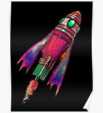 Rocketship Posters | Redbubble