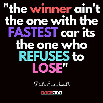 "EARNHARDT Quote" Sticker for Sale by RACECAR9572 | Redbubble