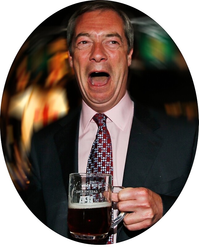 Nigel Farage: Greeting Cards | Redbubble