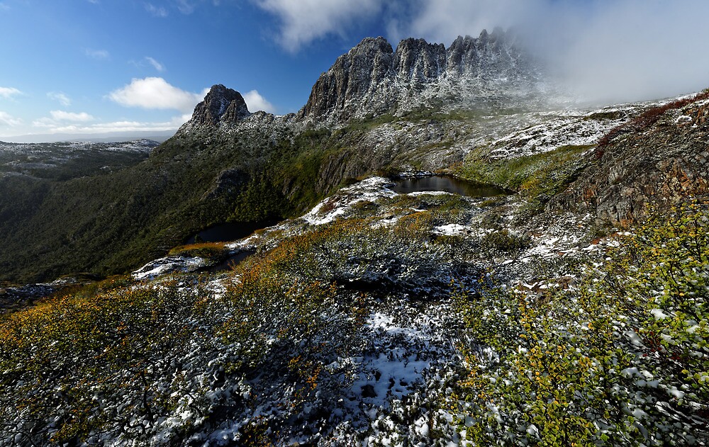"Cradle Mountain Postcard" by Robert Mullner | Redbubble
