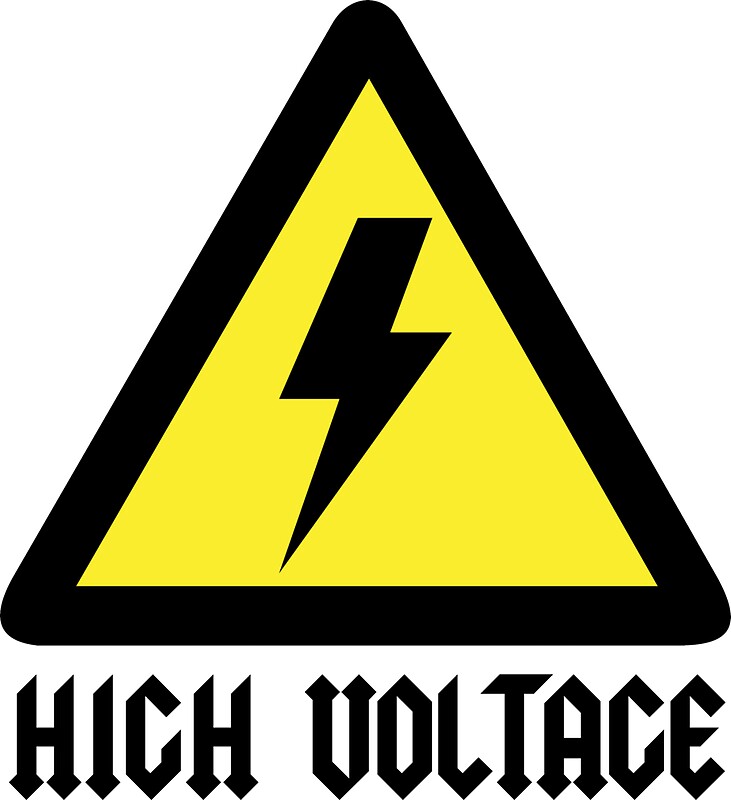 "AC/DC High Voltage sign" Stickers by TovarischChe | Redbubble