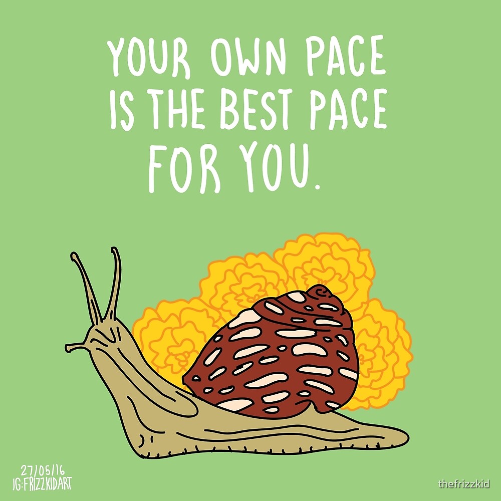 "Your Own Pace" by thefrizzkid | Redbubble