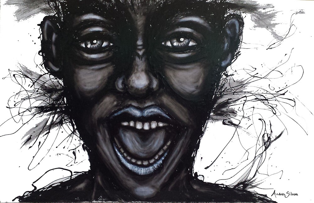 "Screaming on the inside" by Andres Silvera | Redbubble