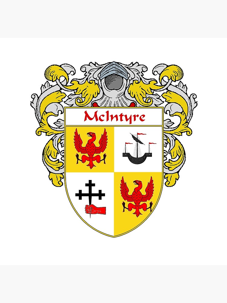 "McIntyre Coat of Arms/Family Crest" Throw Pillow by IrishArms | Redbubble
