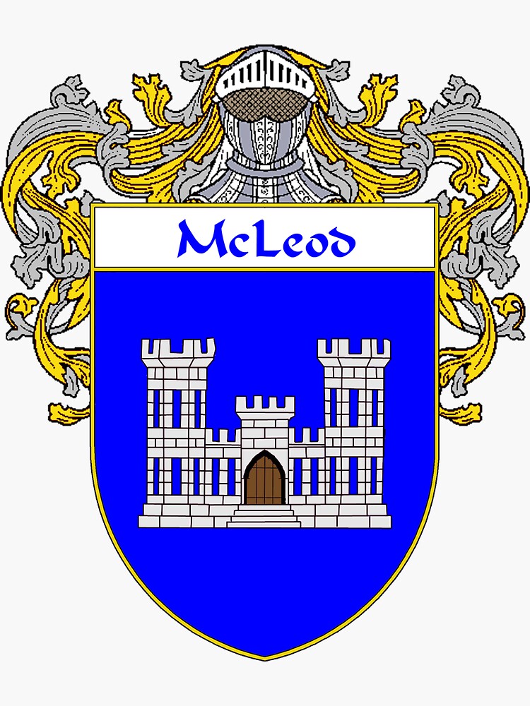 "McLeod Coat of Arms/Family Crest" Sticker by IrishArms | Redbubble