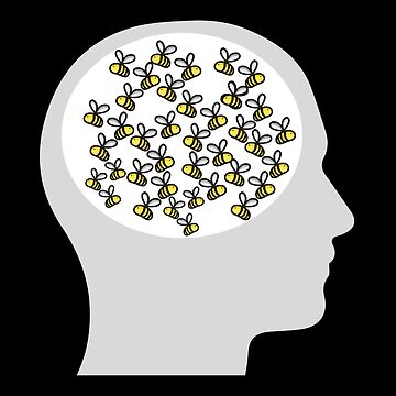 "ADHD Bees In My Head" Pin for Sale by Mothe3rd | Redbubble