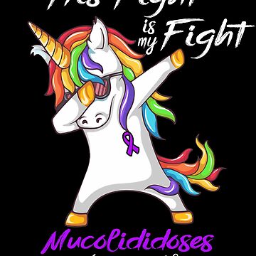 Acrylblock for Sale mit "Einhorn Sein Kampf ist mein Kampf ...