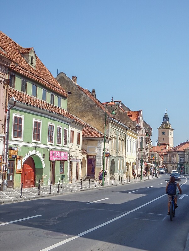 "Bran town centre view " by TDArtShop | Redbubble