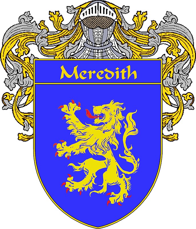 "Meredith Coat of Arms/Family Crest" Stickers by William Martin | Redbubble
