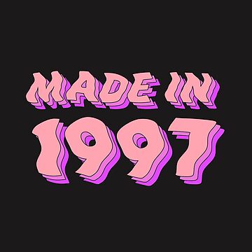 "Made in 1997 stickers, Made In The 90s, car stickers, bumper stickers ...