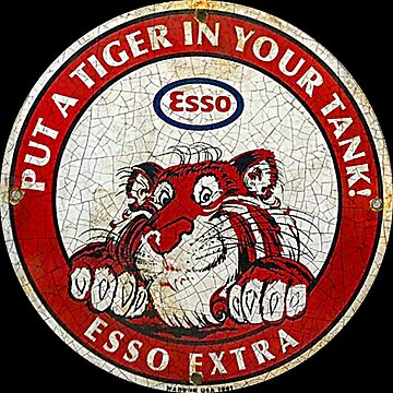 "ESSO Tiger T-Shirt" Sticker for Sale by taotau111 | Redbubble