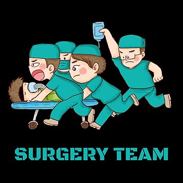 "Surgery team, operating room doctors and nurses" Sticker for Sale by ...