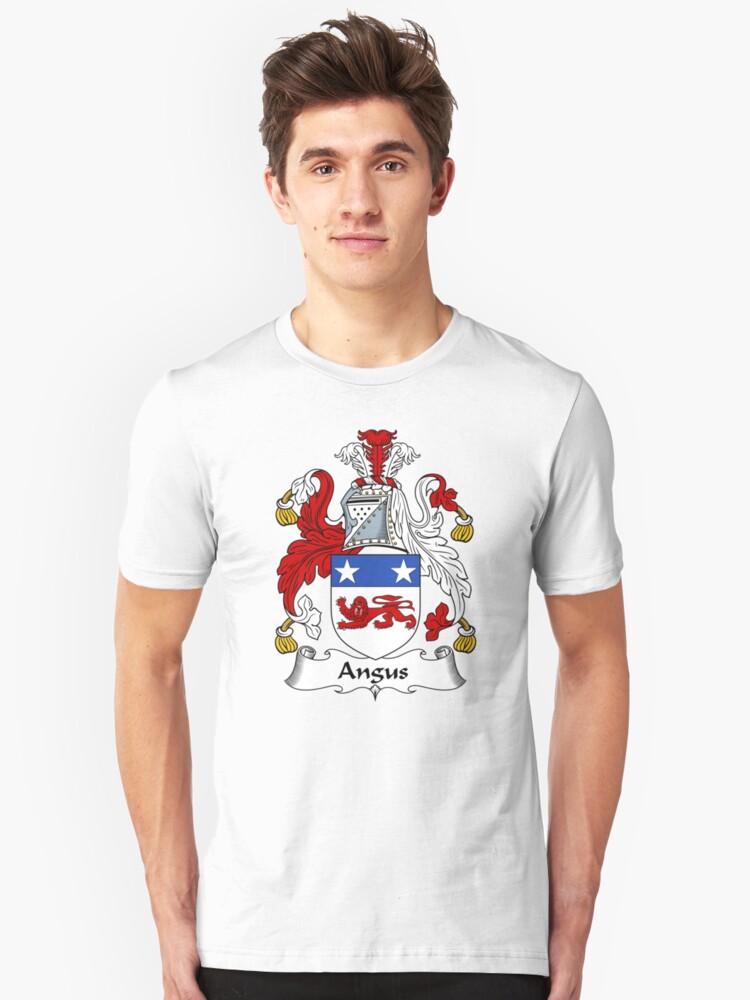 "Angus Coat of Arms / Angus Family Crest" T-shirt by ScotlandForever ...