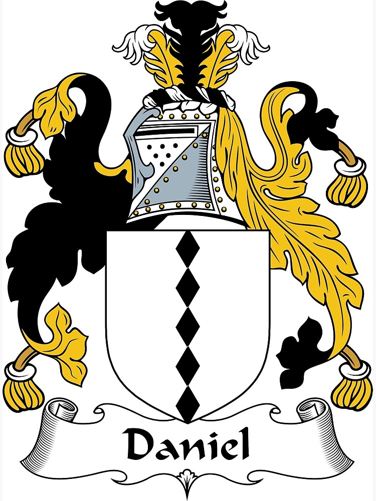 "Daniel Coat of Arms / Daniel Family Crest" Art Print by ...