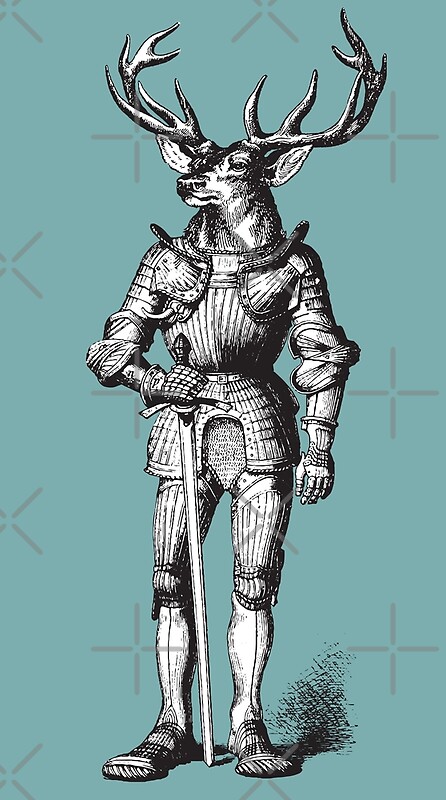 "Deer Knight" by monsterplanet | Redbubble