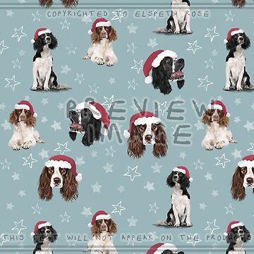 "The Christmas Springer Spaniel" Socks for Sale by Elspeth Rose | Redbubble