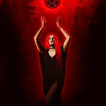 "Red Witch" Art Board Print by Aesil | Redbubble