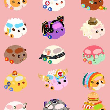 Funda y vinilo para iPad for Sale con la obra «Personajes surtidos Pui ...