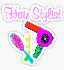 Hair Stylist Stickers | Redbubble