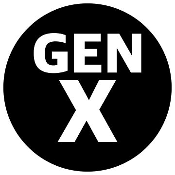 "GEN X" Sticker for Sale by GenXology | Redbubble