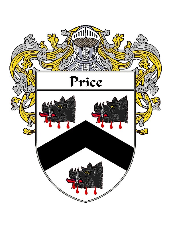 "Price Welsh Coat of Arms / Price Welsh Family Crest" by William Martin ...