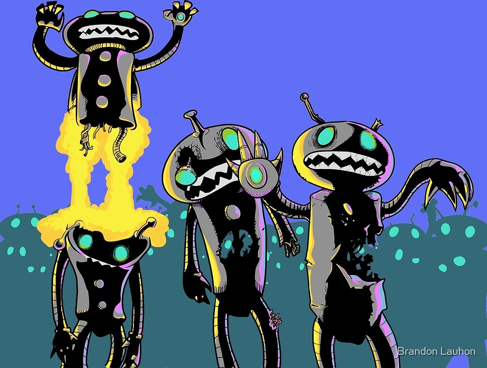 "zombie robots" by Brandon Lauhon | Redbubble
