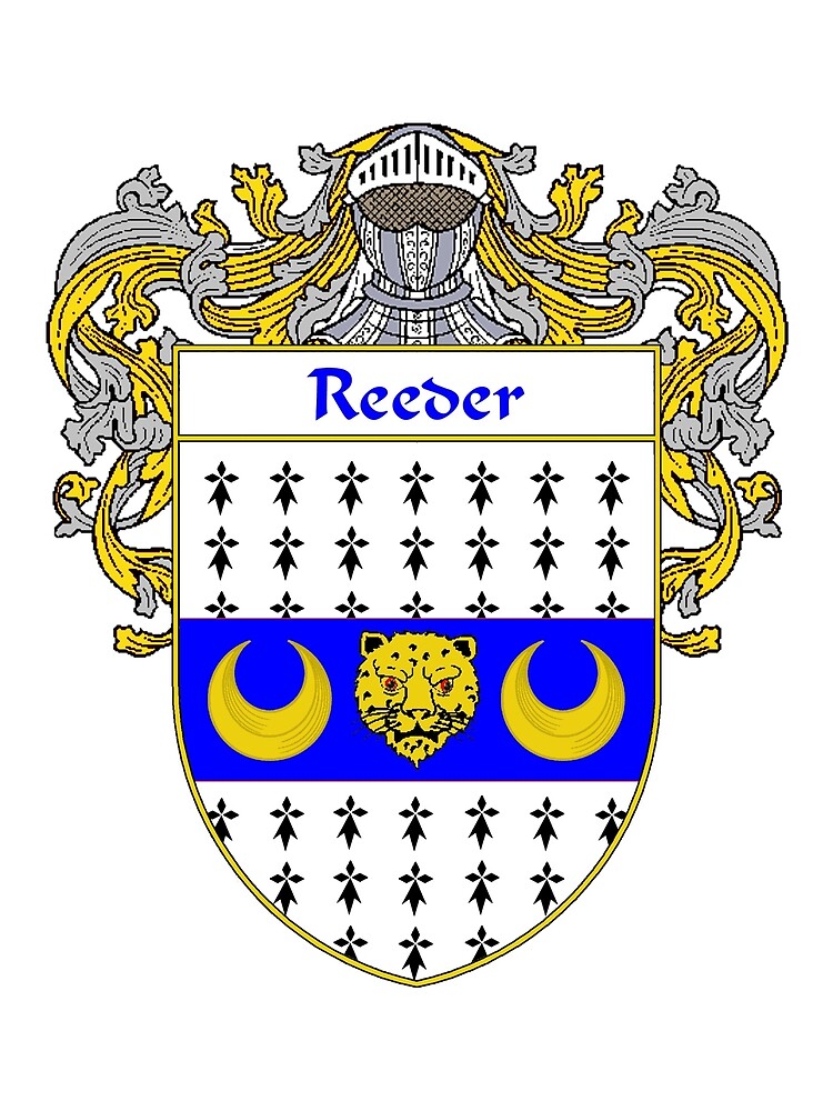 "Reeder Coat of Arms / Reeder Family Crest" by William Martin | Redbubble