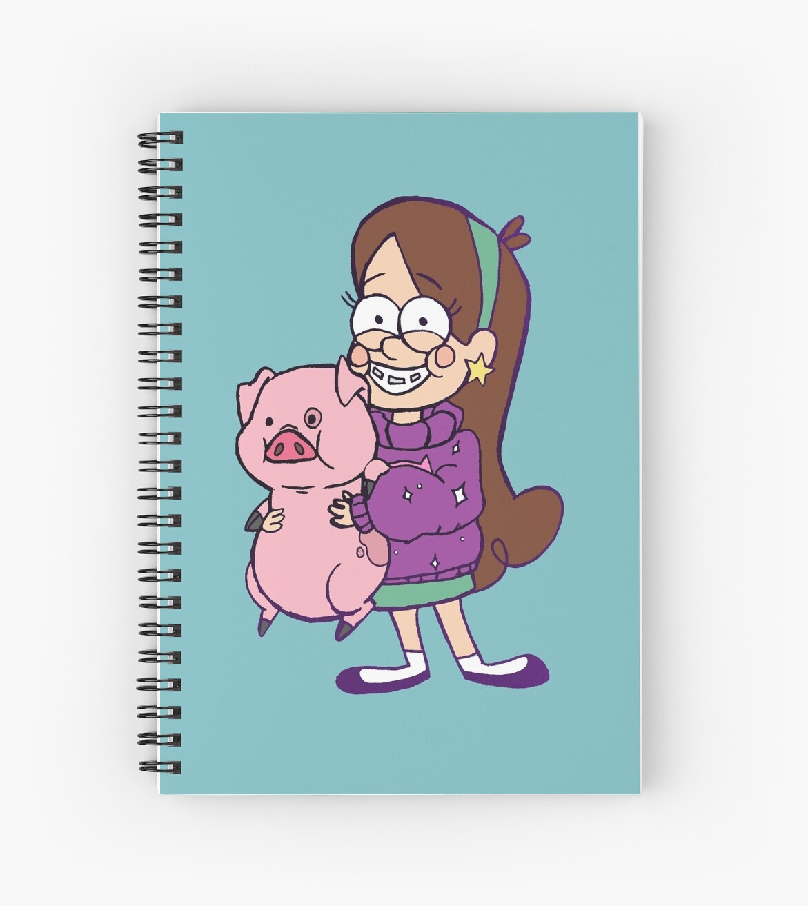 "Gravity Falls Mabel" Spiral Notebook by SophilliaArts | Redbubble