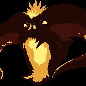 Sticker for Sale avec l'œuvre « Tête de Balrog » de l'artiste Ben from ...