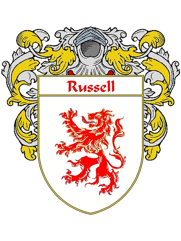 "Russell Coat of Arms / Russell Family Crest" by William Martin | Redbubble