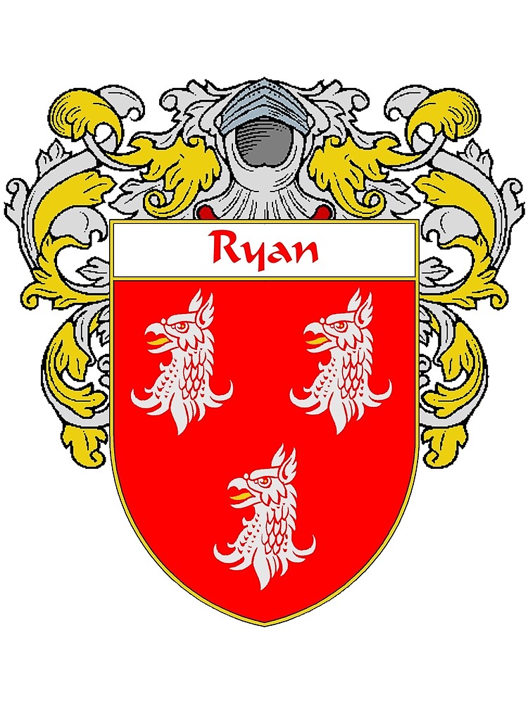 "Ryan Coat of Arms / Ryan Family Crest" by William Martin | Redbubble