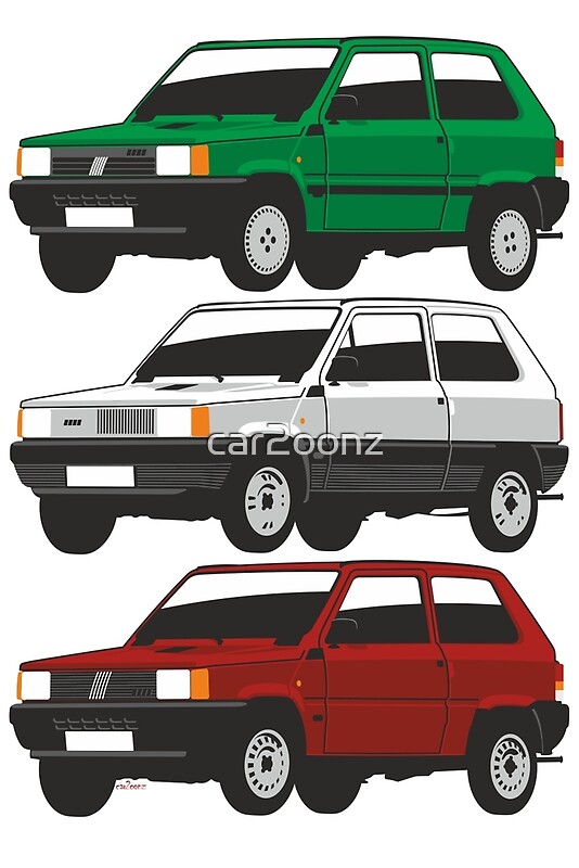 "Fiat Panda first generation" by car2oonz | Redbubble