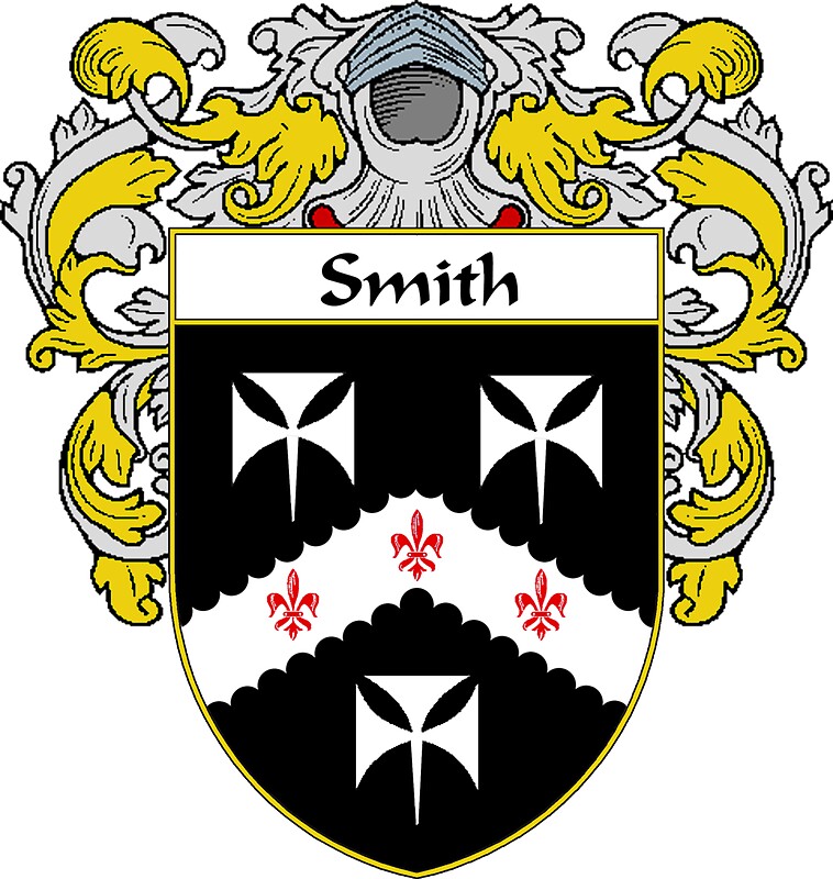 "Smith Coat of Arms / Smith Family Crest" Stickers by William Martin ...