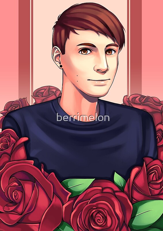« Dan et Roses » par berrimelon | Redbubble