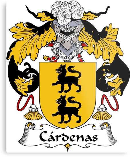 " Cardenas Coat of Arms/Family Crest" Metal Prints by William Martin ...