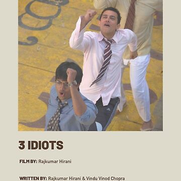 "3 Idiots - minimalist movie poster " Poster for Sale by ...