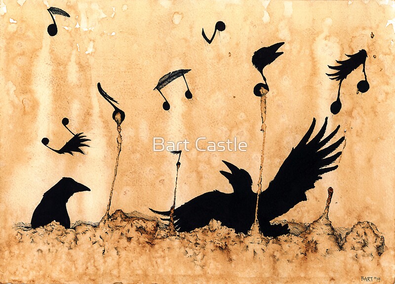 "Crow Notes" by Bart Castle | Redbubble