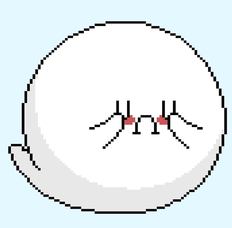 "8bit Boo" by ZoeTwoDots | Redbubble