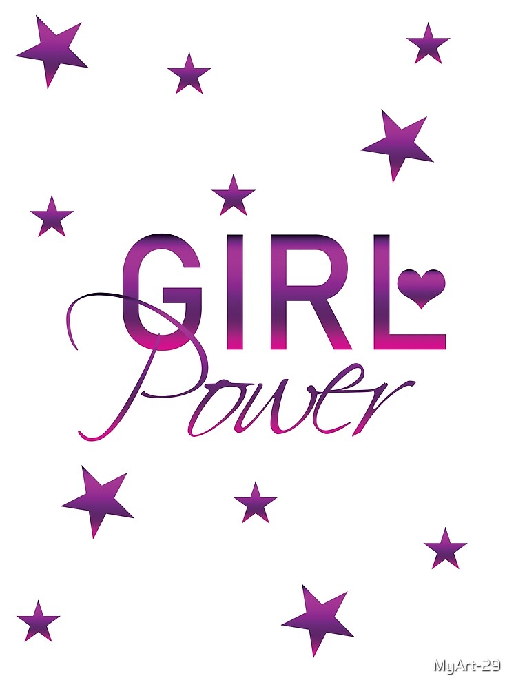 "Girl Power - Pink Lettering" by MyArt-29 | Redbubble