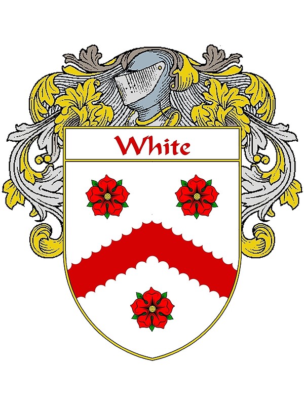 "White Coat of Arms / White Family Crest" by William Martin | Redbubble