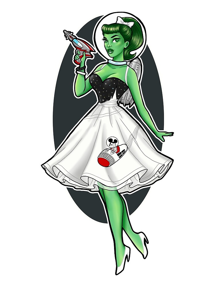"Space Girl Pin up" by BeccaW | Redbubble