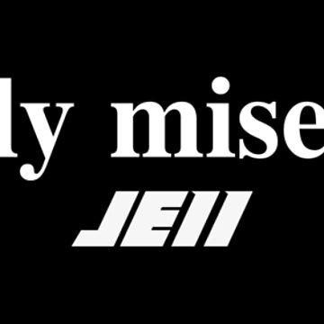 "Happily Miserable" Sticker for Sale by TekknoOutfits | Redbubble