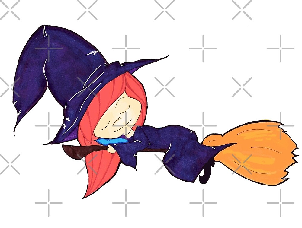 "Sleeping Witch Girl" by TorchAndBrush | Redbubble