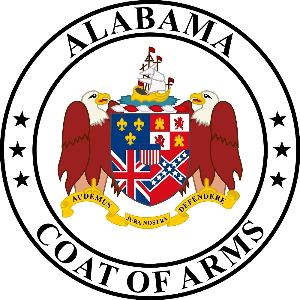 "Coat of Arms of Alabama " by abbeyz71 | Redbubble