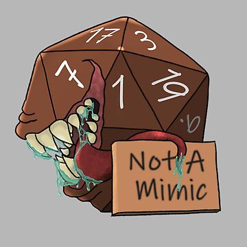"Not A Mimic" Sticker for Sale by YLM-Art | Redbubble