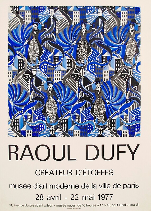 "Raoul Dufy - Exhibition poster Paris 1977" by DejaVuStudio | Redbubble