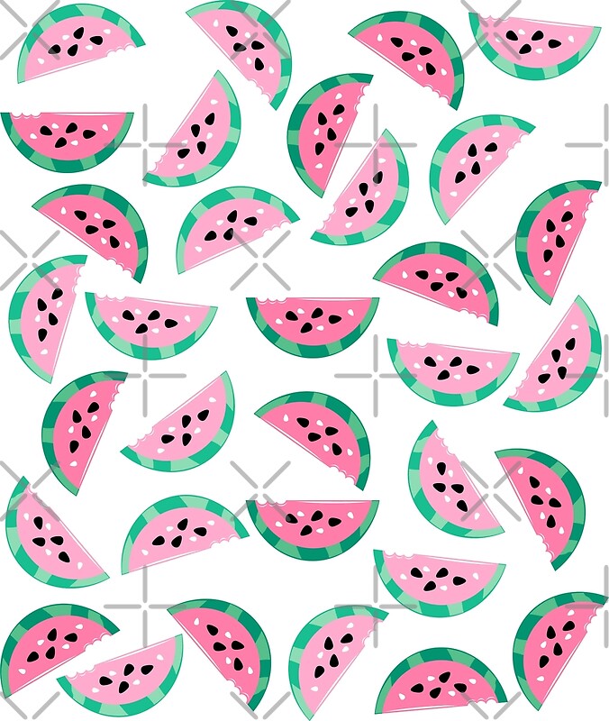 "Watermelon Vibrant and Pastel Pattern" by underwatercity | Redbubble