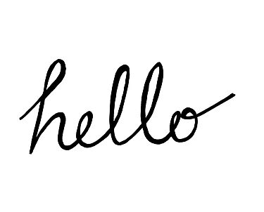 "Hello script text font" Photographic Prints by sketchNkustom | Redbubble