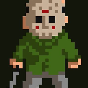 "Pixel Jason" Sticker for Sale by Sam C | Redbubble